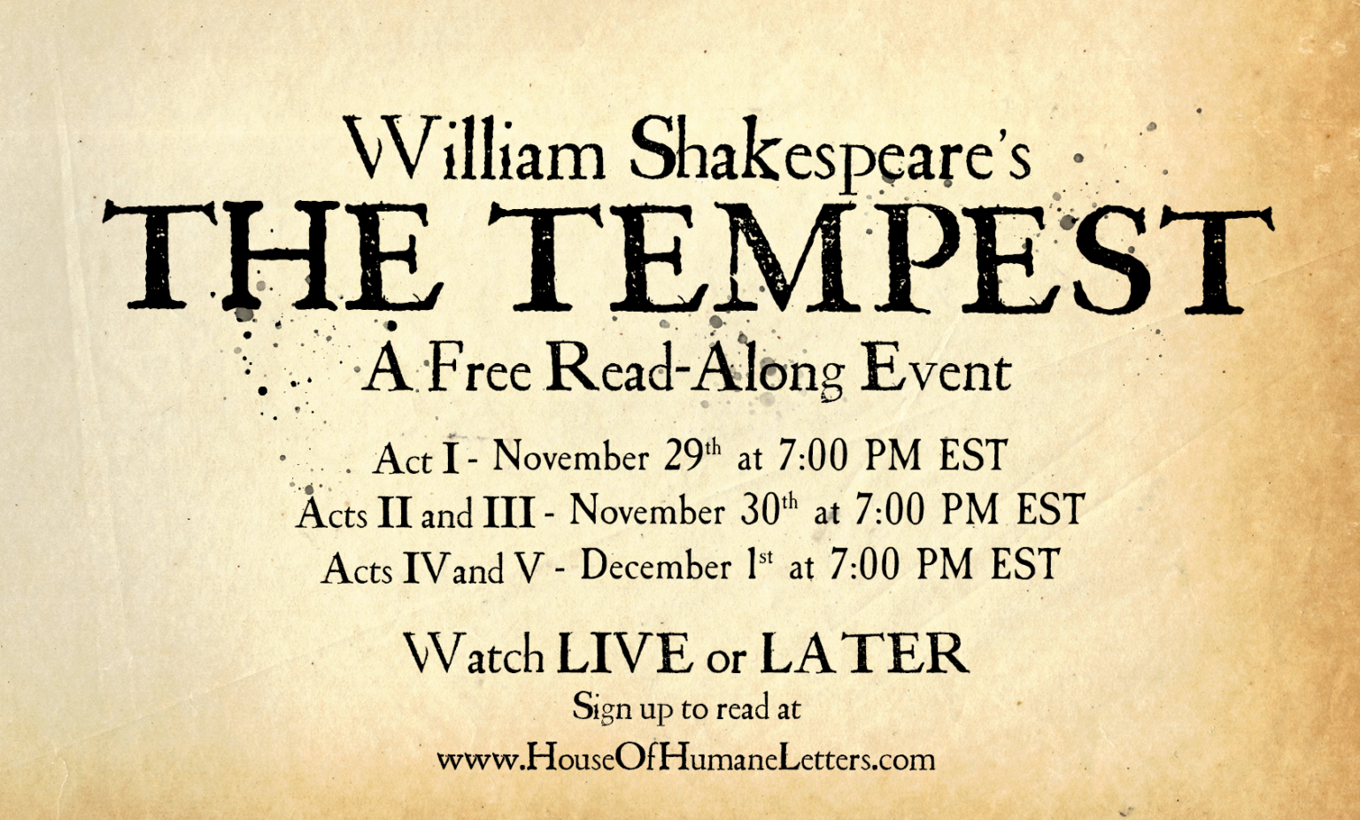 Webinars – House of Humane Letters
