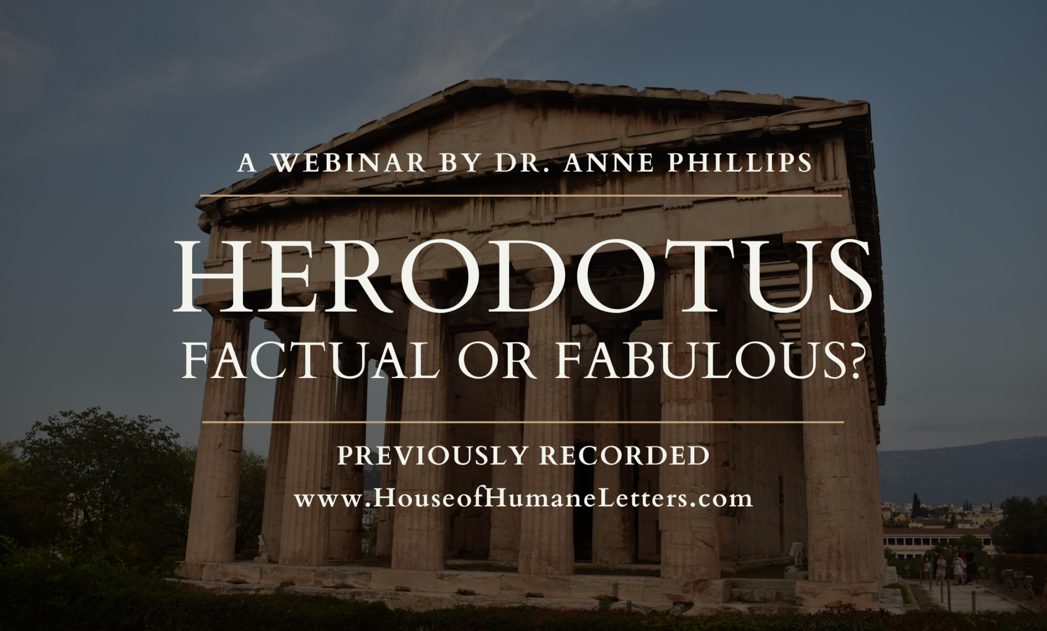 Webinars – House of Humane Letters